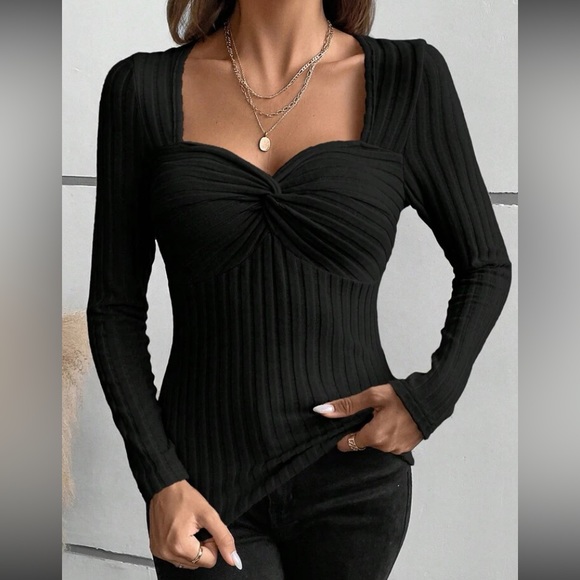 Tops | Luxe Twist Front Top | Poshmark